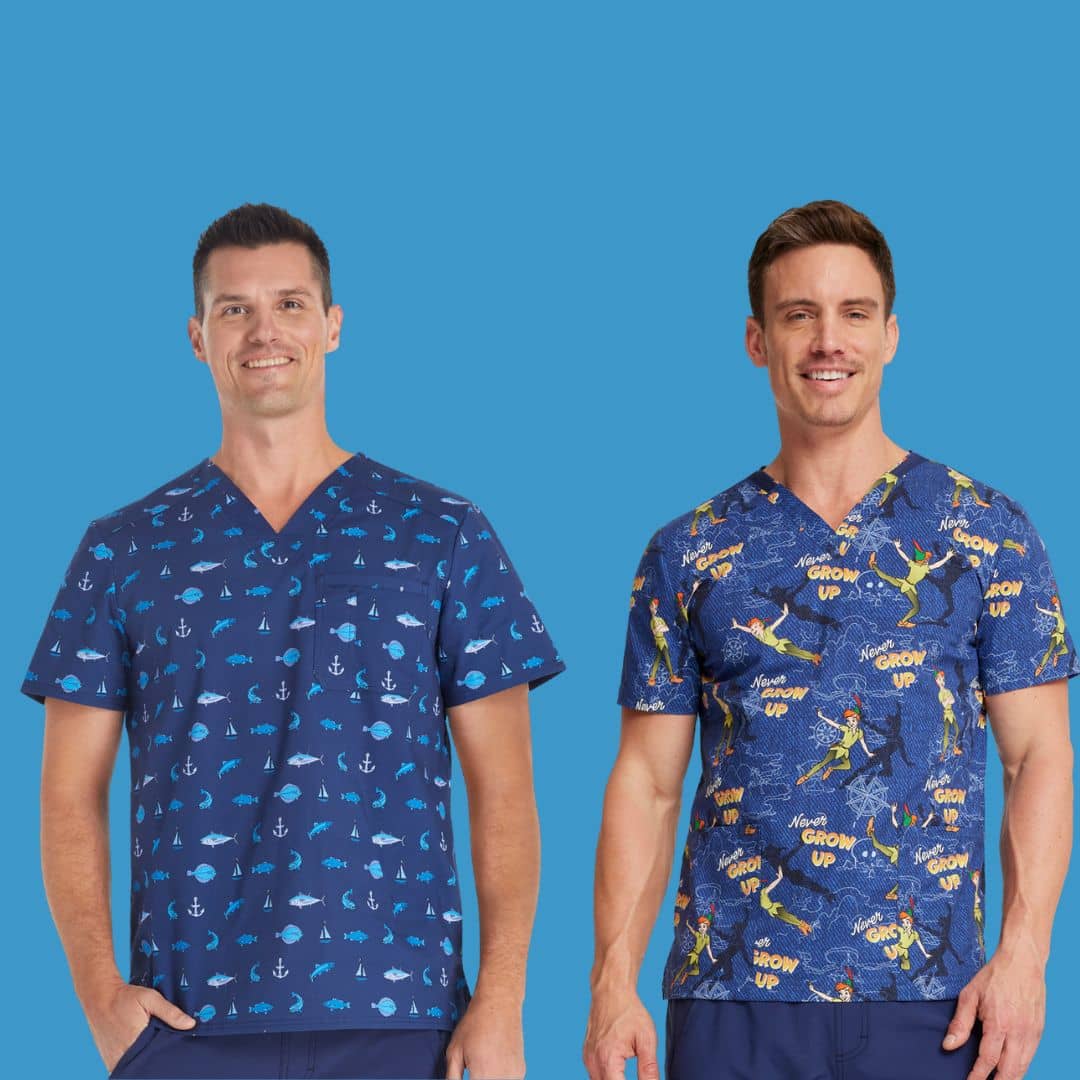 New Men's Print Scrubs: Fun & Functional Workwear