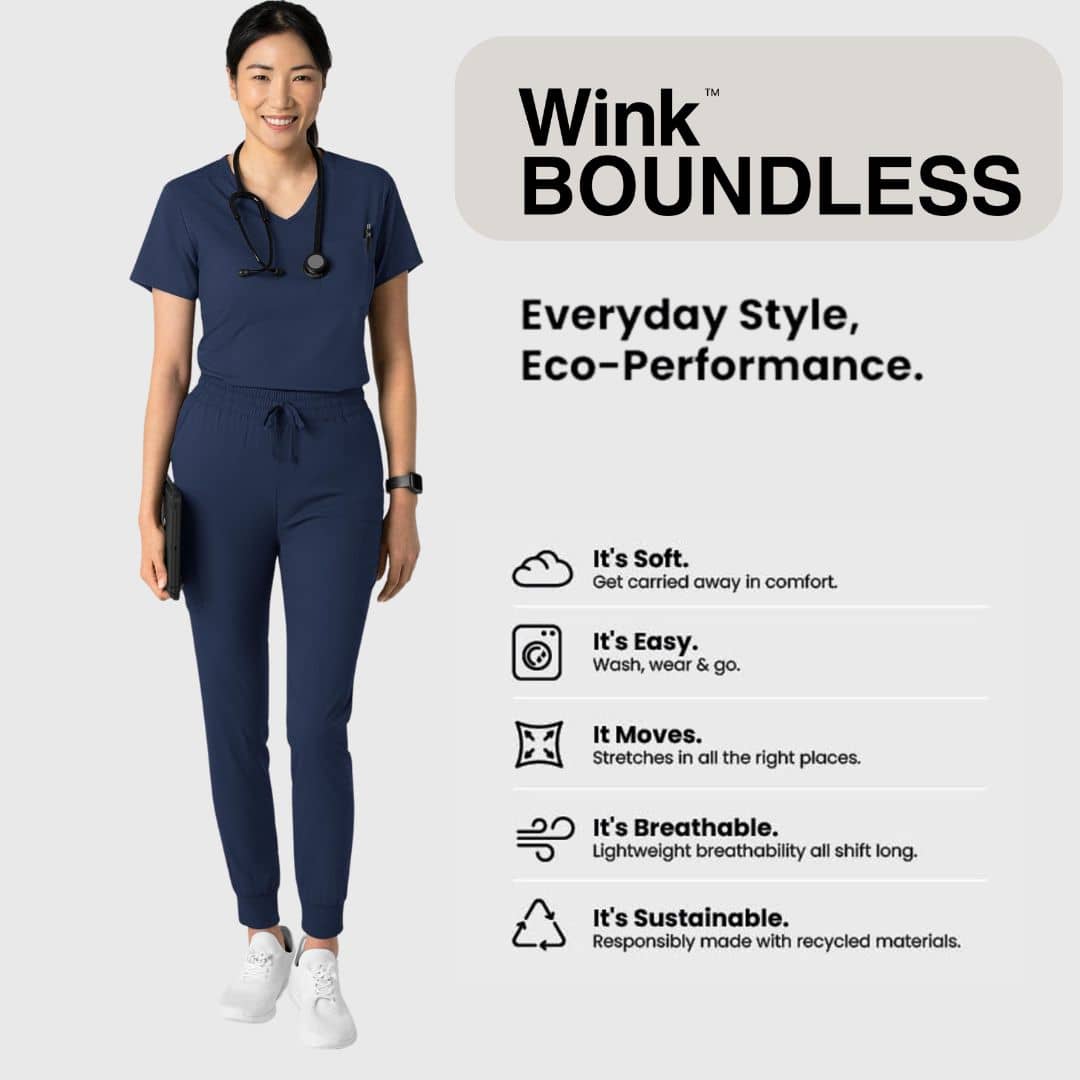 Wink Boundless Scrubs | Eco-Friendly, Breathable, Comfortable Workwear