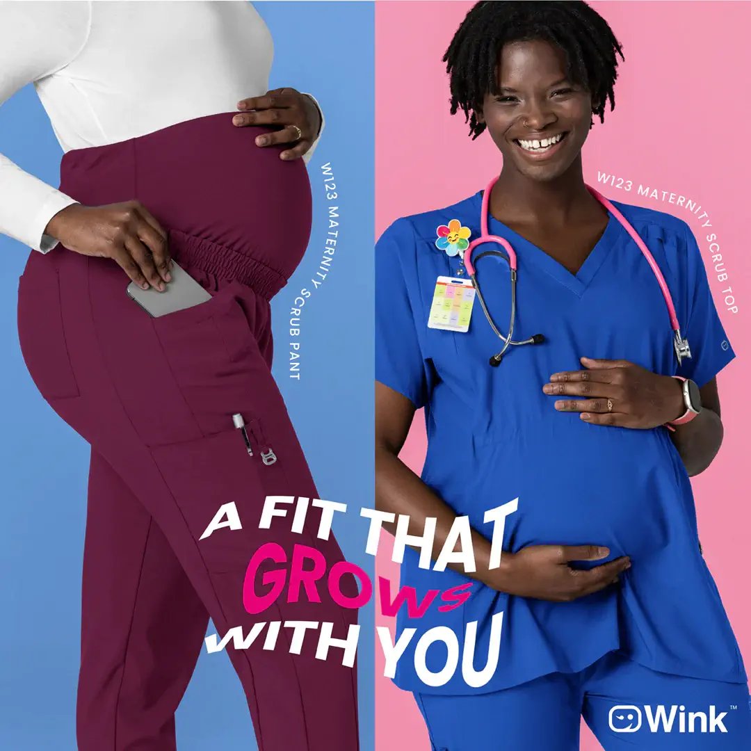 Maternity Scrubs Australia | Over-Bump, Stretch & Breathable ...
